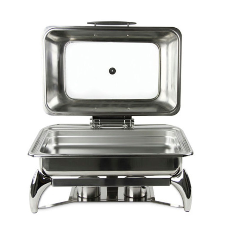 Chafing dish rectangulaire avec couvercle en verre Sunnex