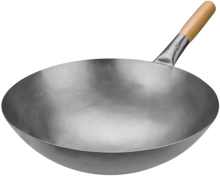 WOK CHINOIS AVEC MANCHE EN BOIS 13